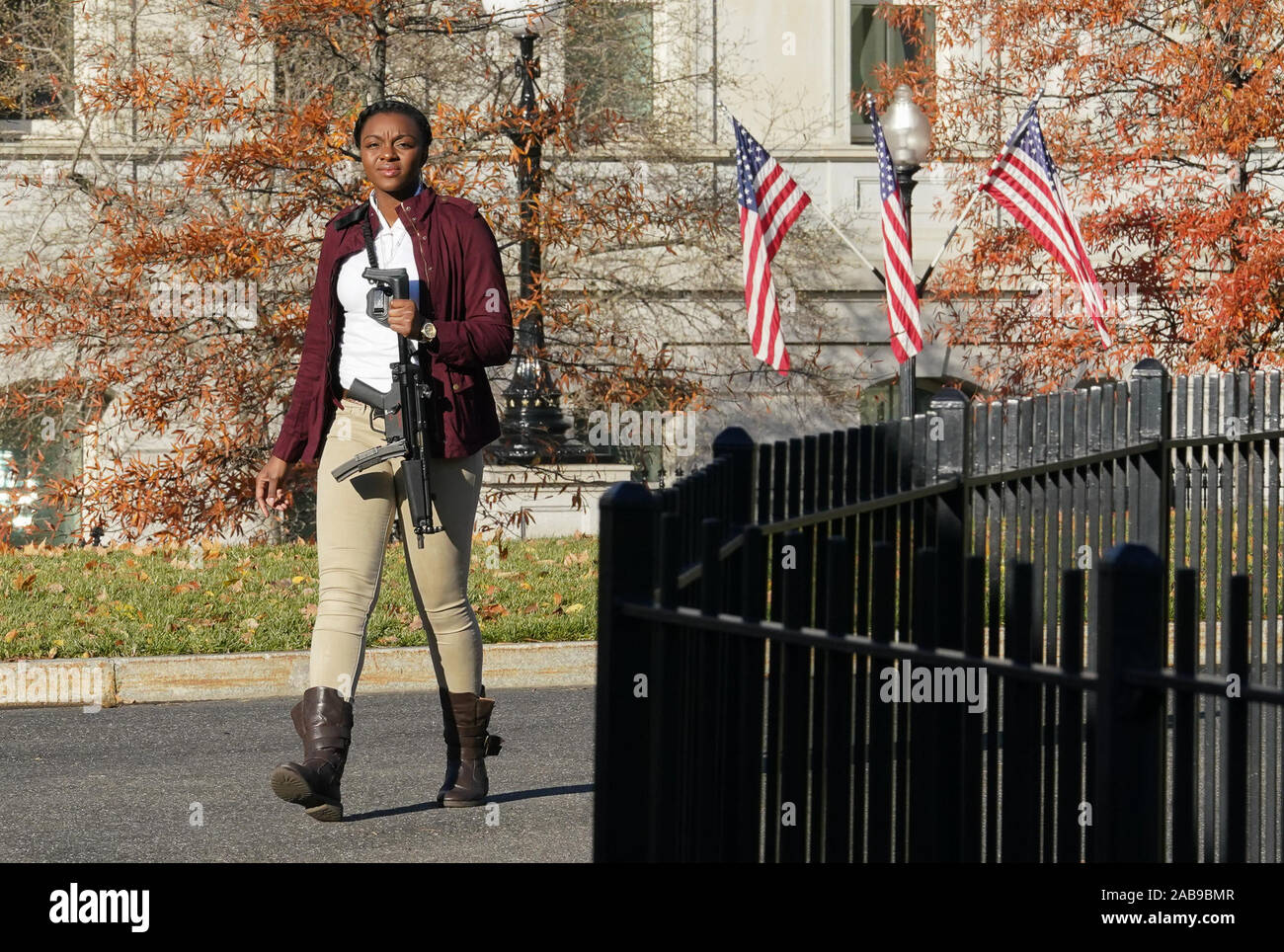 Washington, United States. 26th Nov, 2019. A Secret Service agent ...