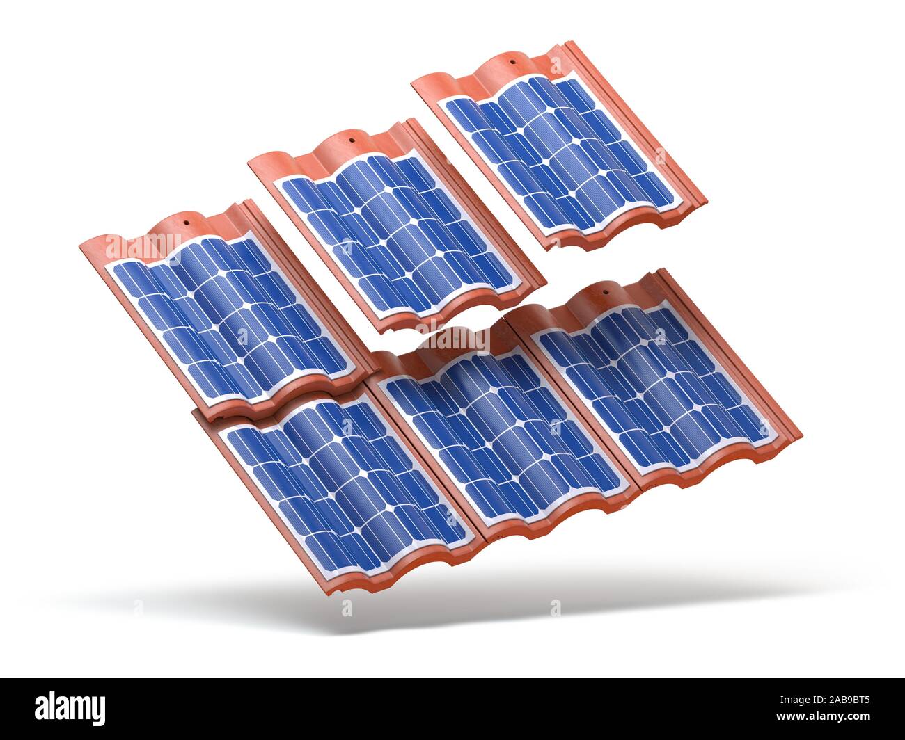 Solar shingle installation Cut Out Stock Images & Pictures - Alamy