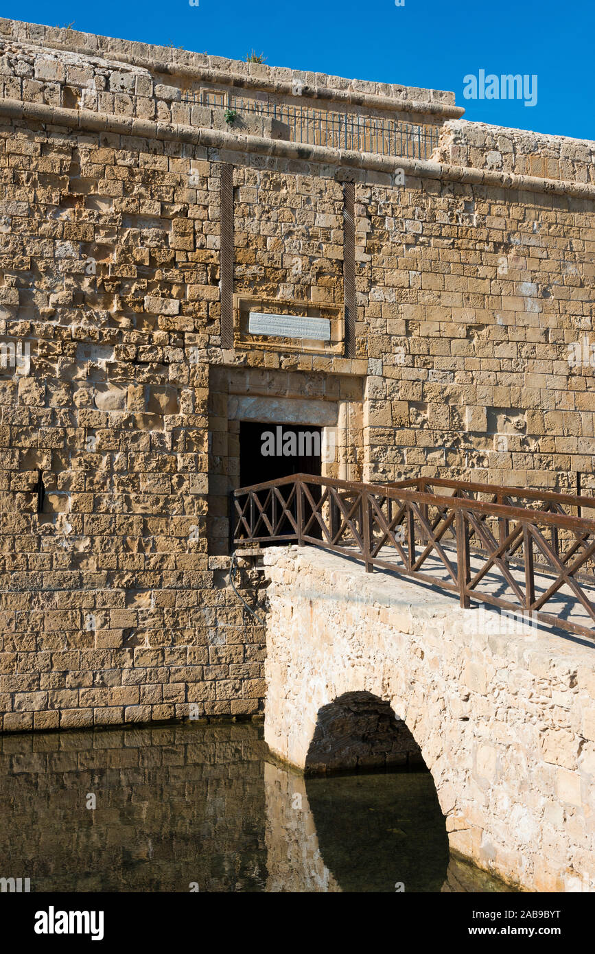 Paphos Fort situated by the harbour, Cyprus Stock Photo - Alamy