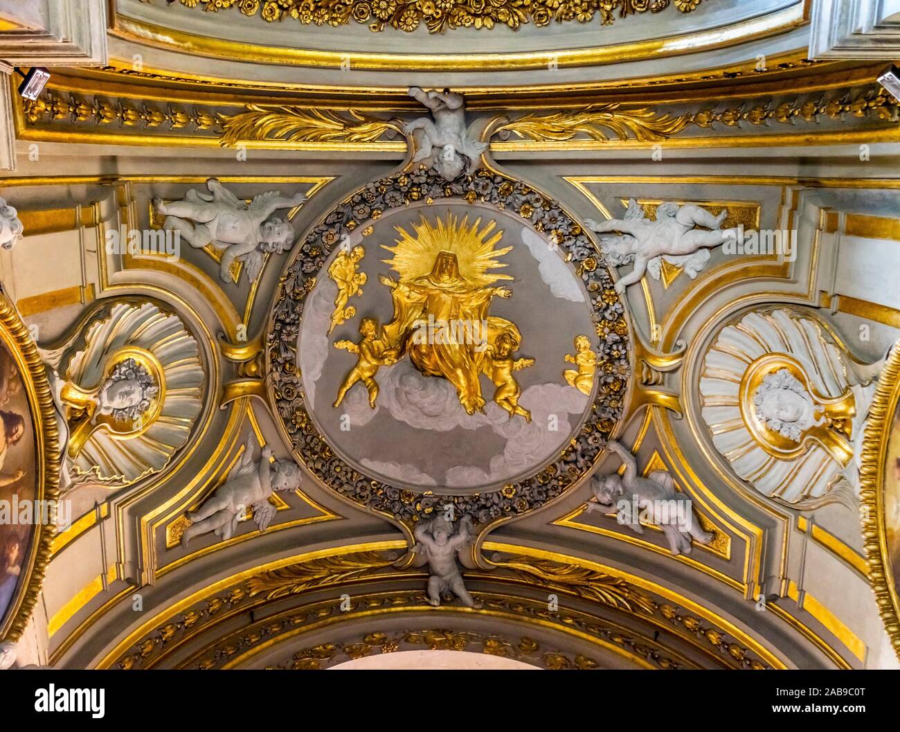 Famous Golden Statue Virgin Mary High Resolution Stock Photography and ...