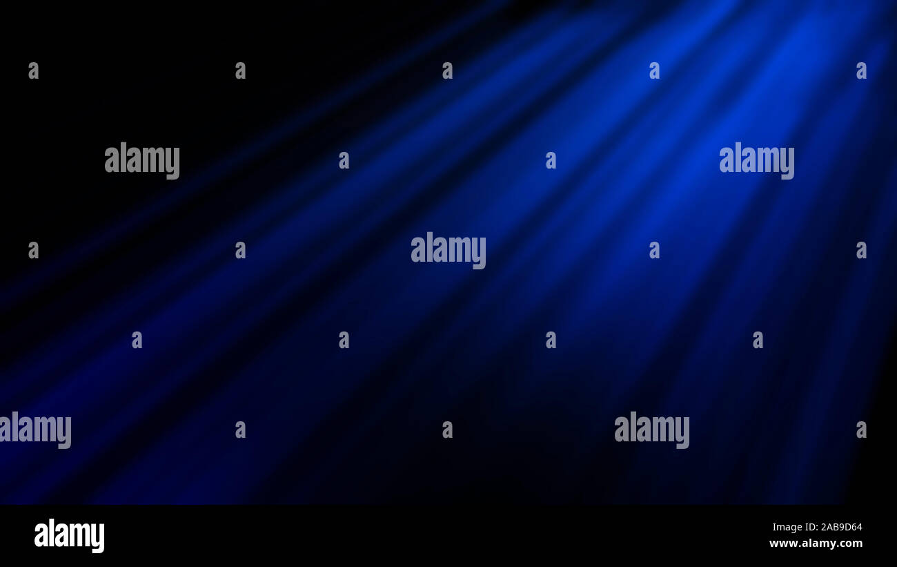 3D rendering of volumetric rays of light shining from above ...