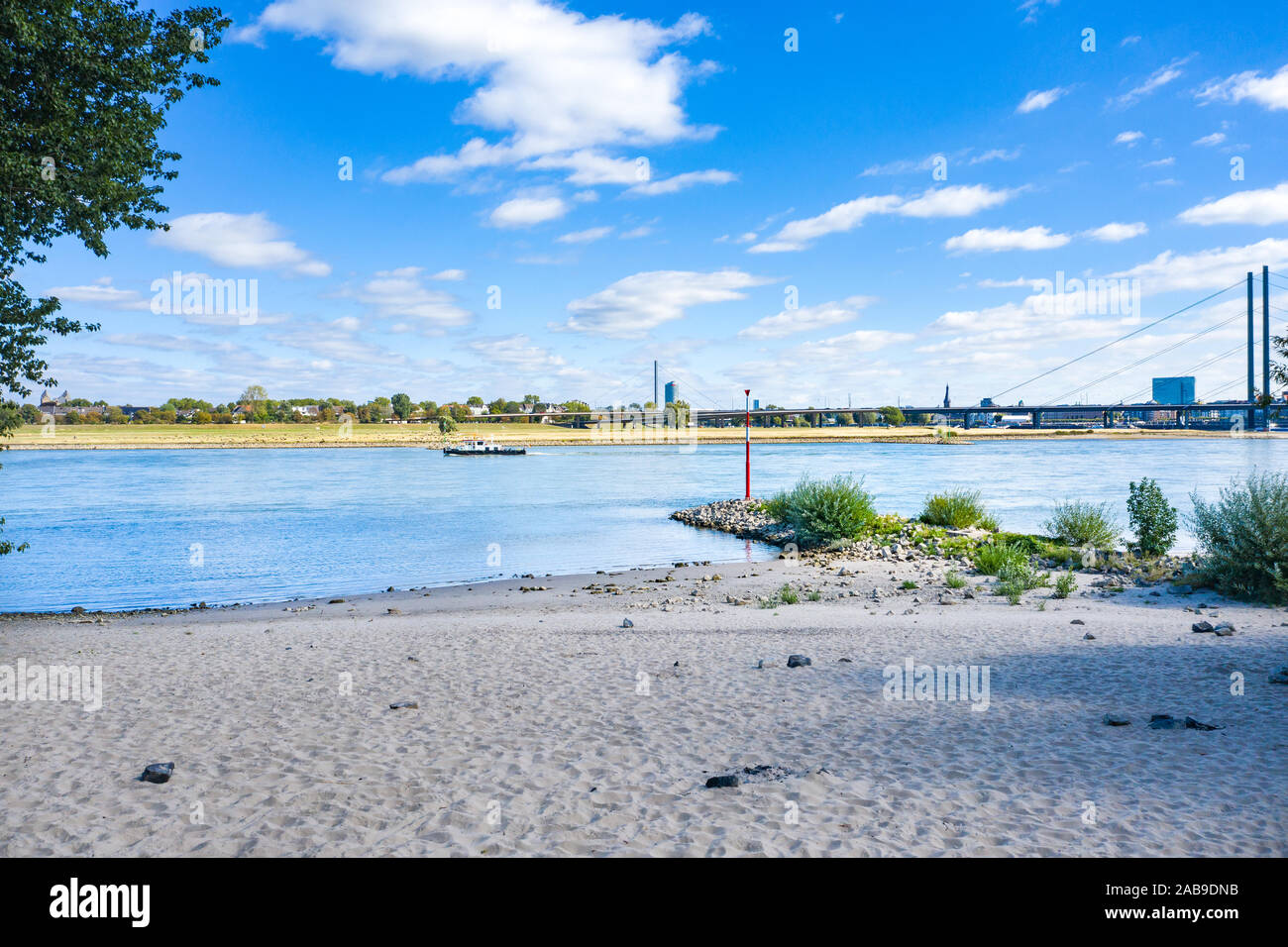 River Rhein in Duesseldorf - Germany Stock Photo - Alamy
