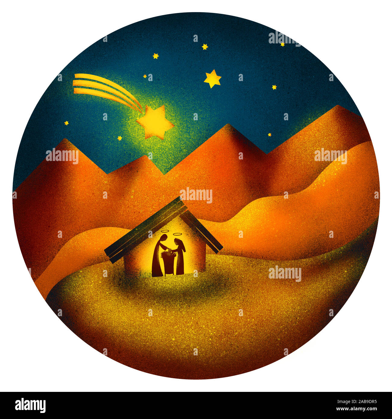 Starry sky simple flat Cut Out Stock Images & Pictures - Alamy
