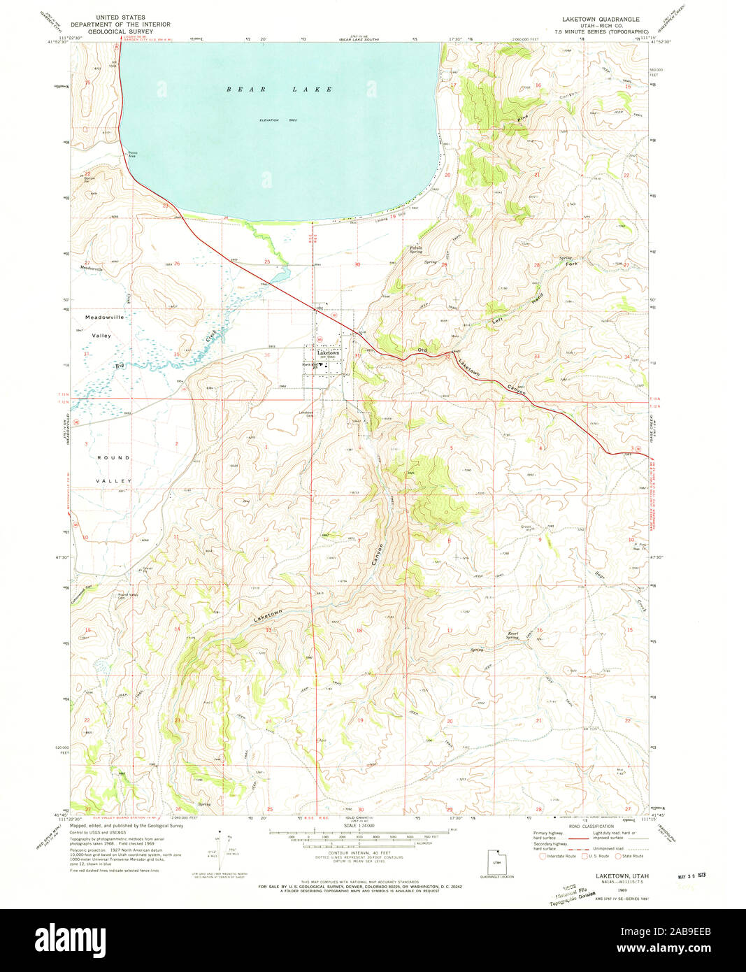 Map of laketown hi-res stock photography and images - Alamy