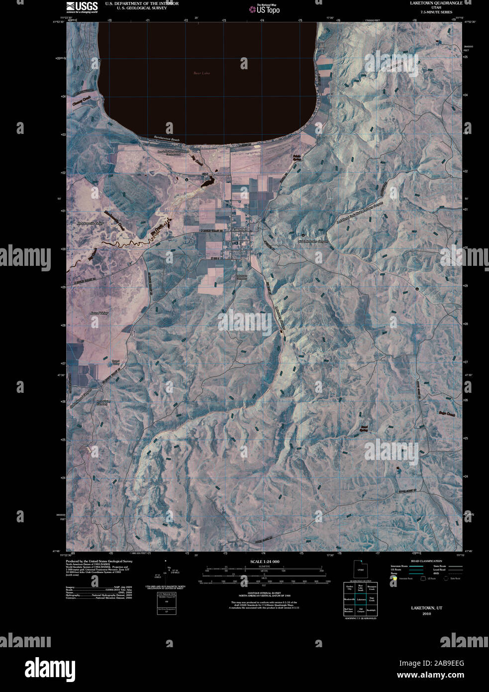 Map of laketown hi-res stock photography and images - Alamy