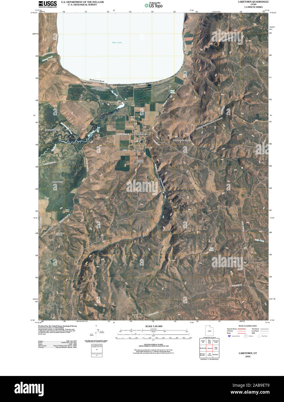 Map of laketown hi-res stock photography and images - Alamy