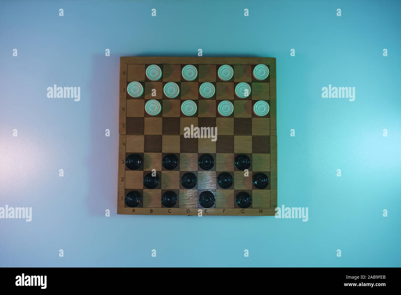 Beautiful vintage Chess board with chess in the color light. Background ...