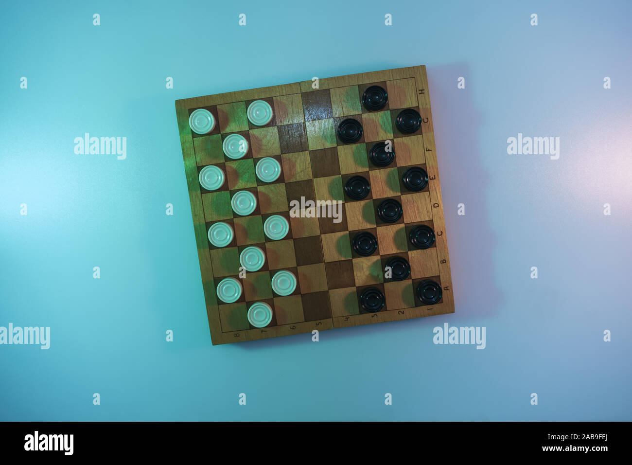 Beautiful vintage Chess board with chess in the color light. Background ...