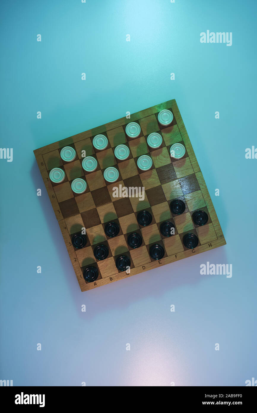 Beautiful vintage Chess board with chess in the color light. Background ...