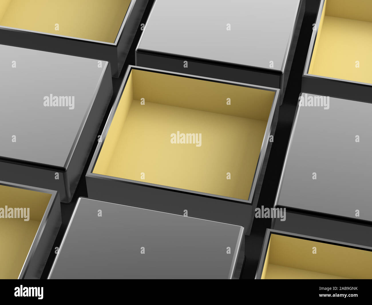 Packing background. 3d rendering 3d illustration Stock Photo - Alamy