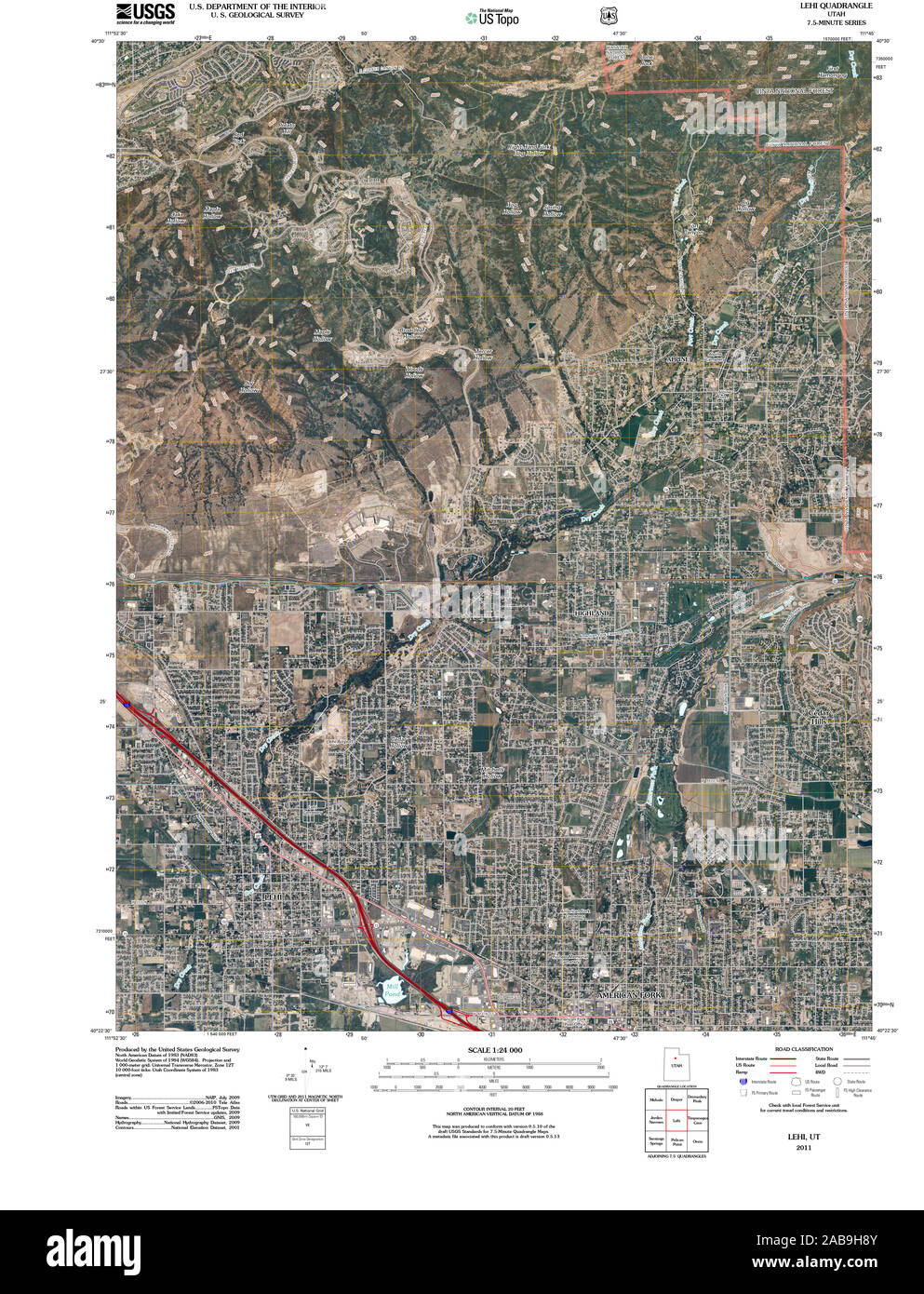 Lehi map hi-res stock photography and images - Alamy