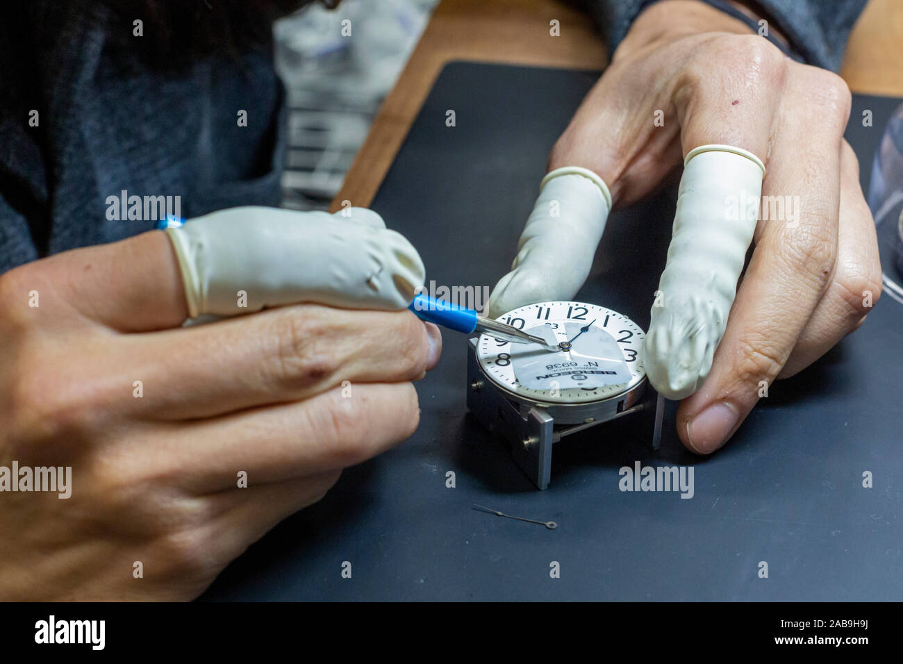 Watch making hands craft hi-res stock photography and images - Alamy