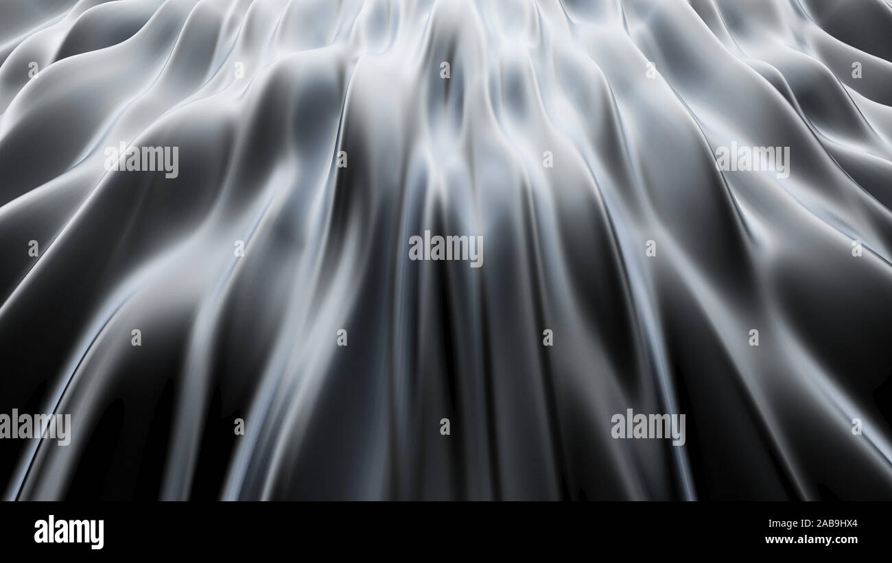 Luxury black drapery fabric background. 3d rendering 3d illustration ...