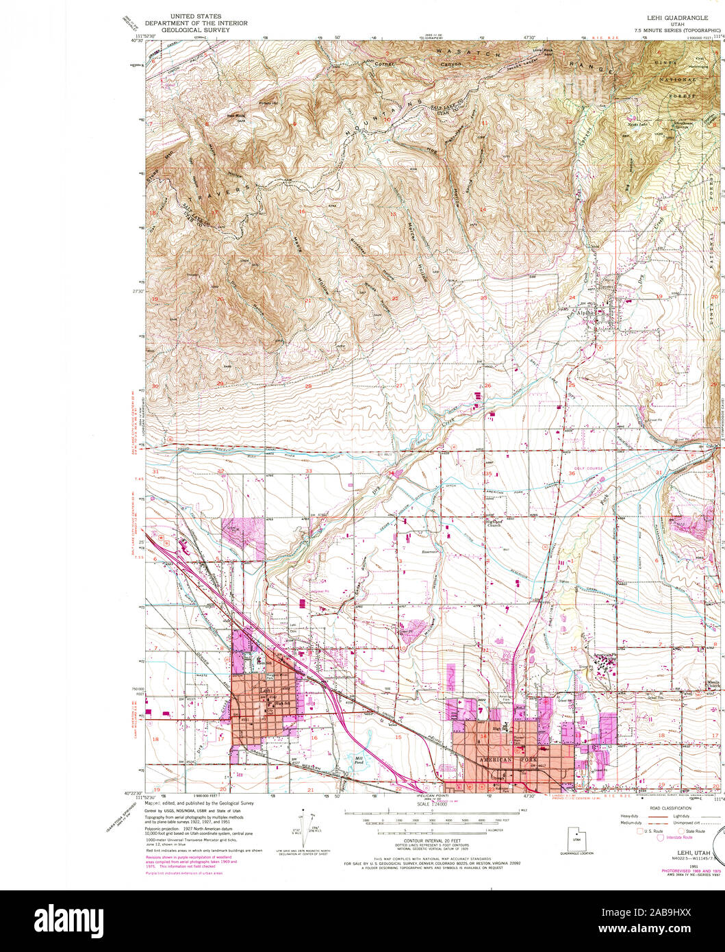 Lehi map hi-res stock photography and images - Alamy
