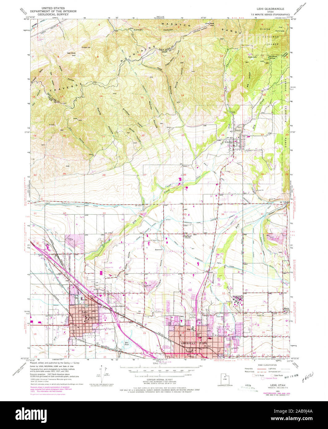 Lehi map hi-res stock photography and images - Alamy