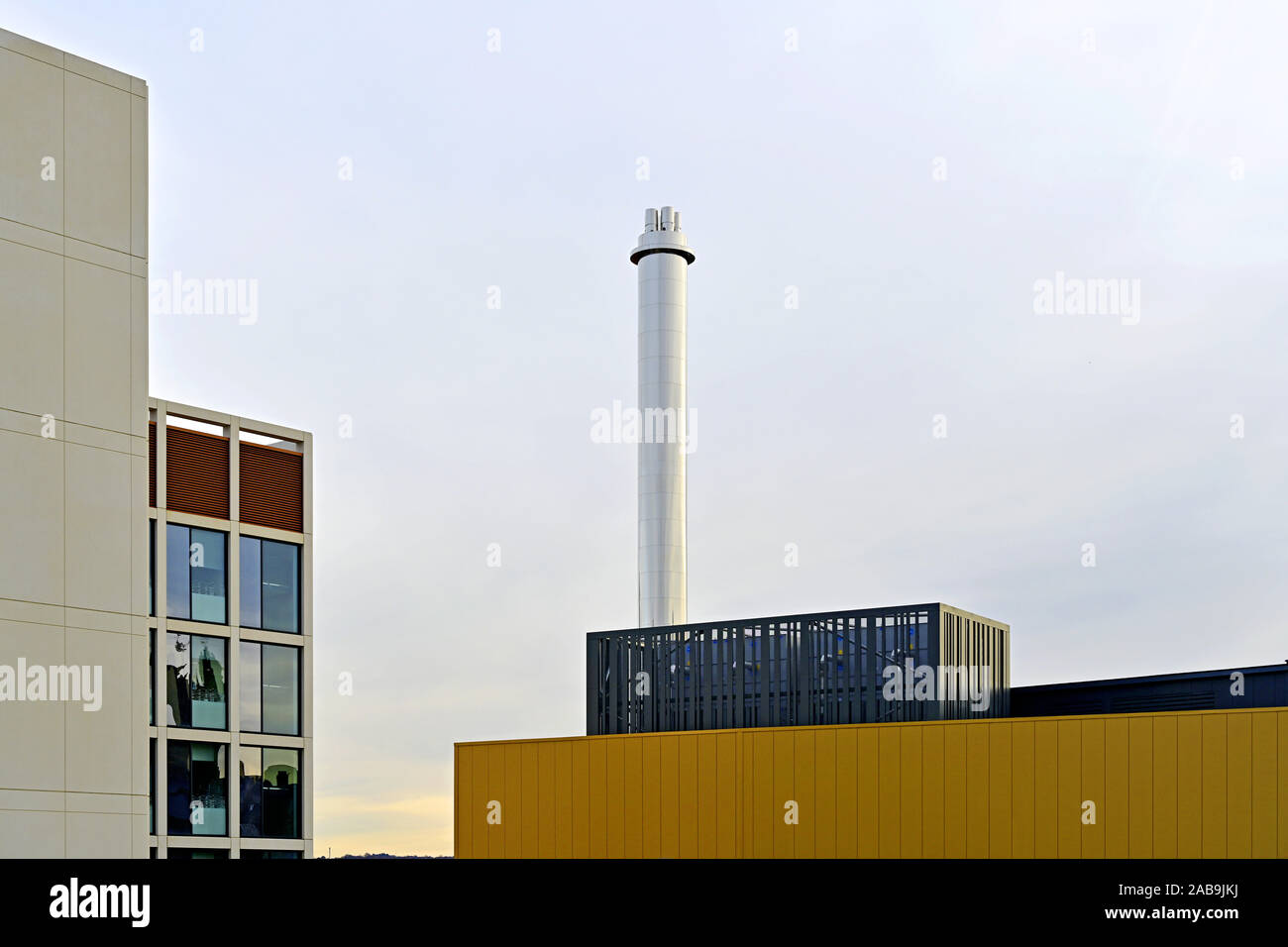 Ventilation exhaust shaft from a modern University building Stock Photo ...