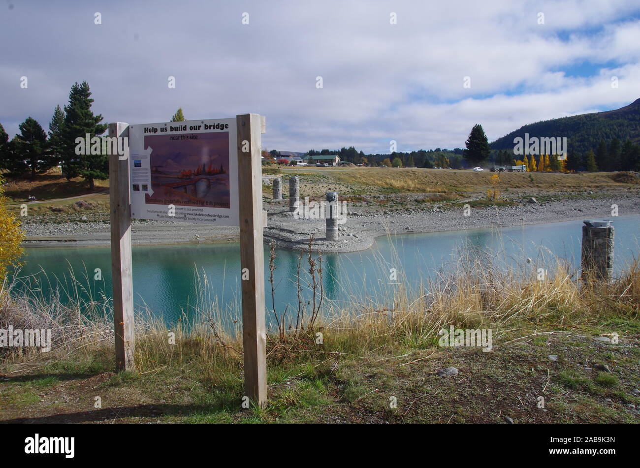 River at Lake Tekapo. Te Araroa Trail. Two Thumb Track. Tekapo. Te ...
