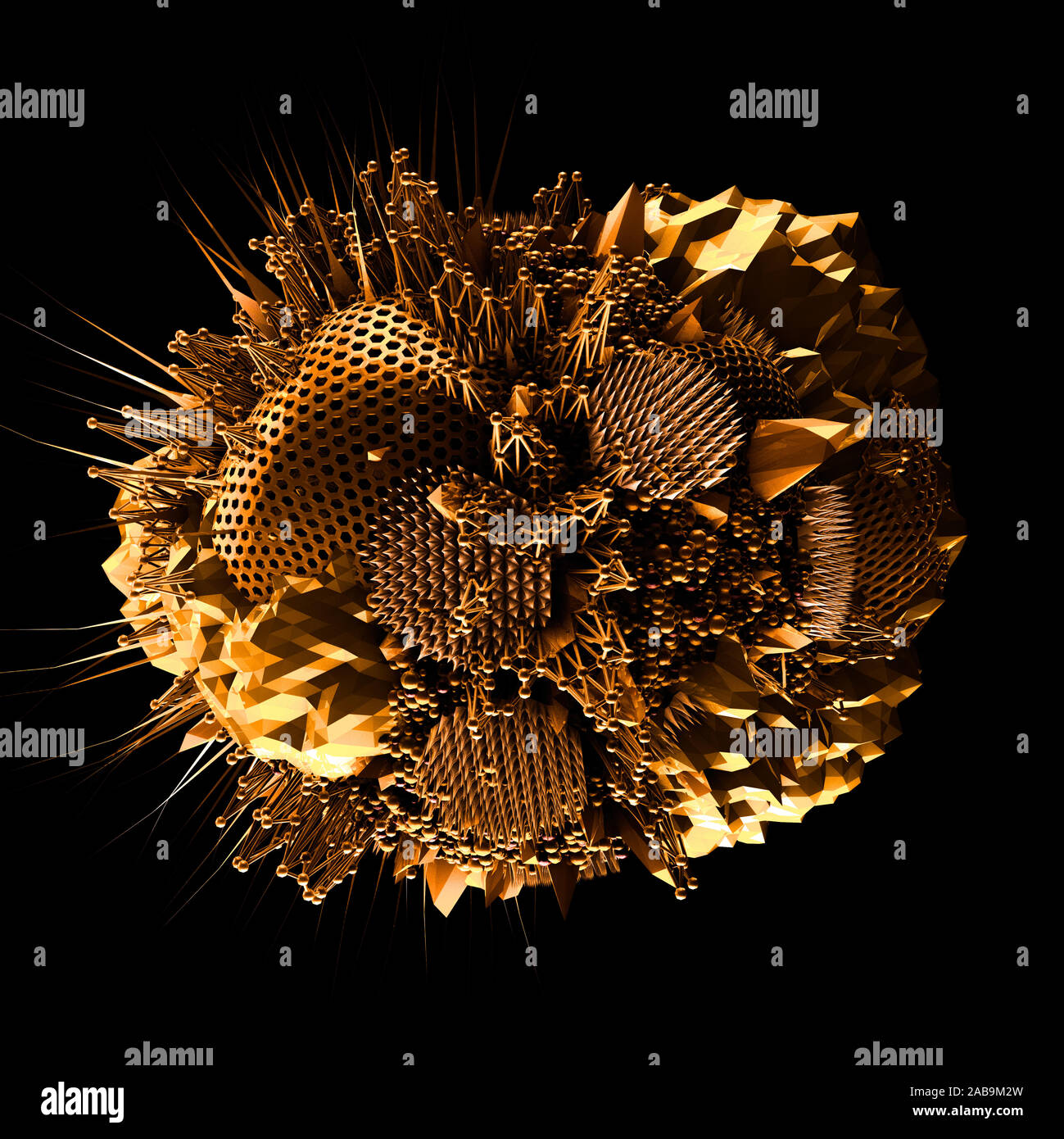 The abstract form. 3d rendering 3d illustration Stock Photo - Alamy