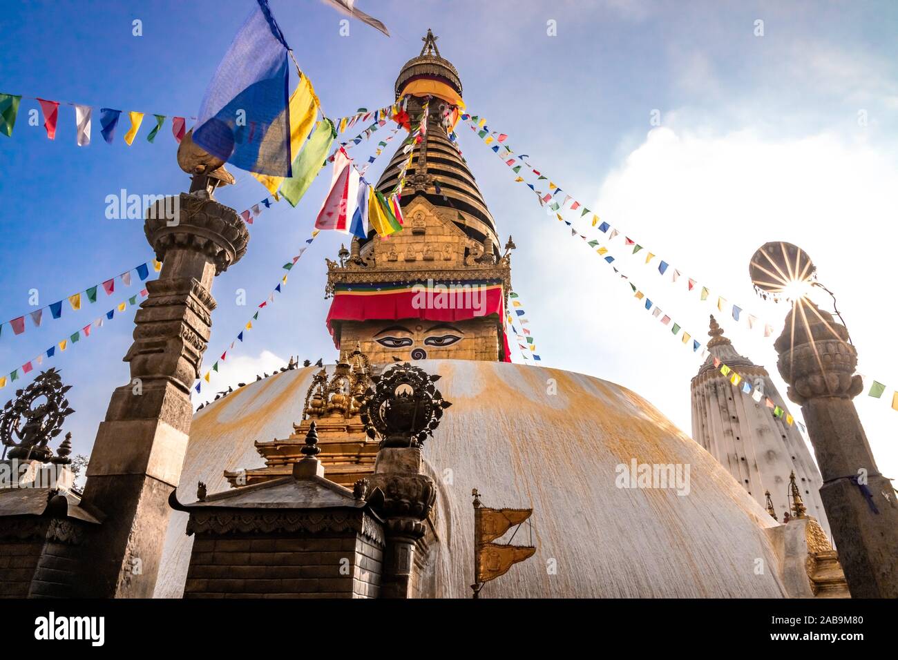 Swayambhu monkey temple kathmandu nepal hi-res stock photography and ...