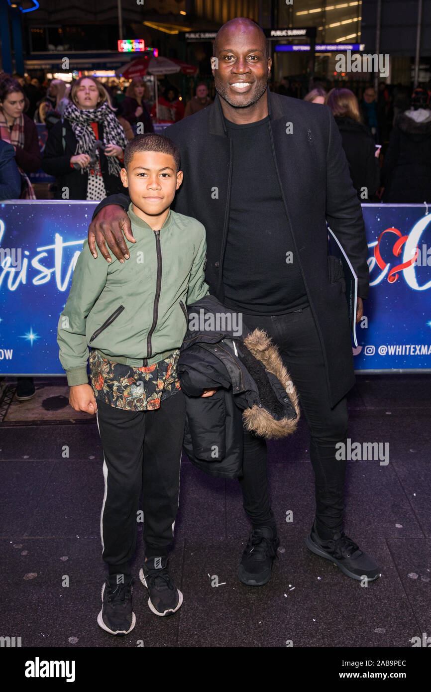 LONDON, UNITED KINGDOM, NOVEMBER 25, 2019:Martin Offiah and guest ...
