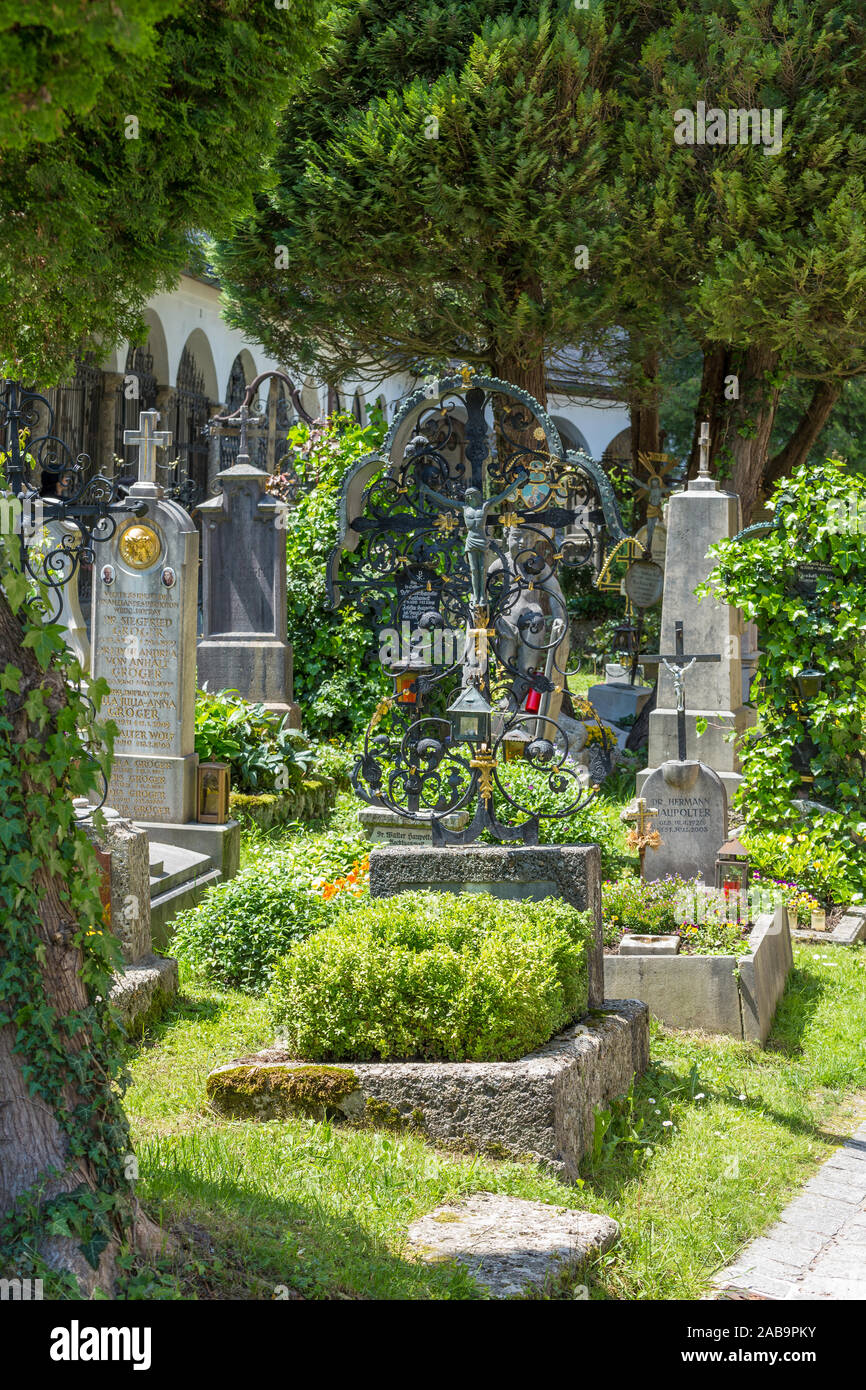 26 May 2019, Salzburg, Austria. St. Peter's Monastery & Cemetery ...