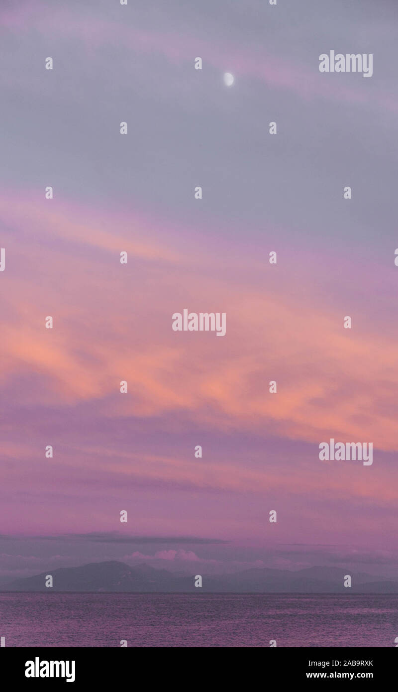 Gorgeous wallpaper sundown background at Amalfy coast, Italy with ...