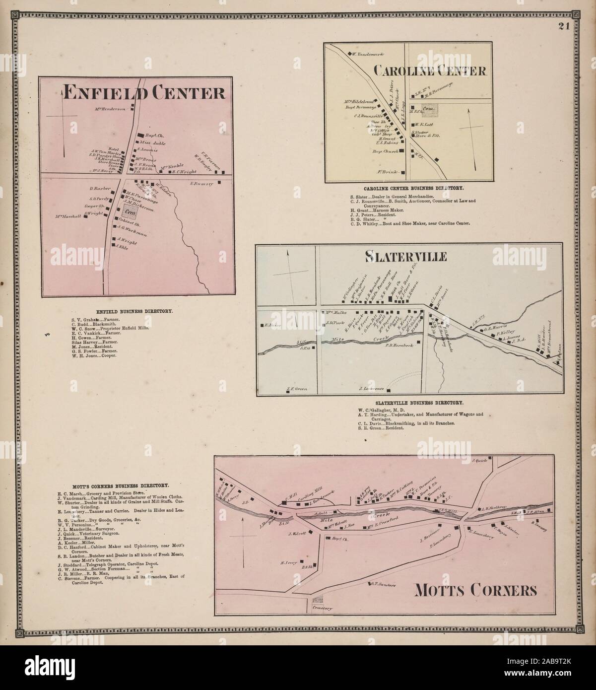Map of mott hi-res stock photography and images - Alamy