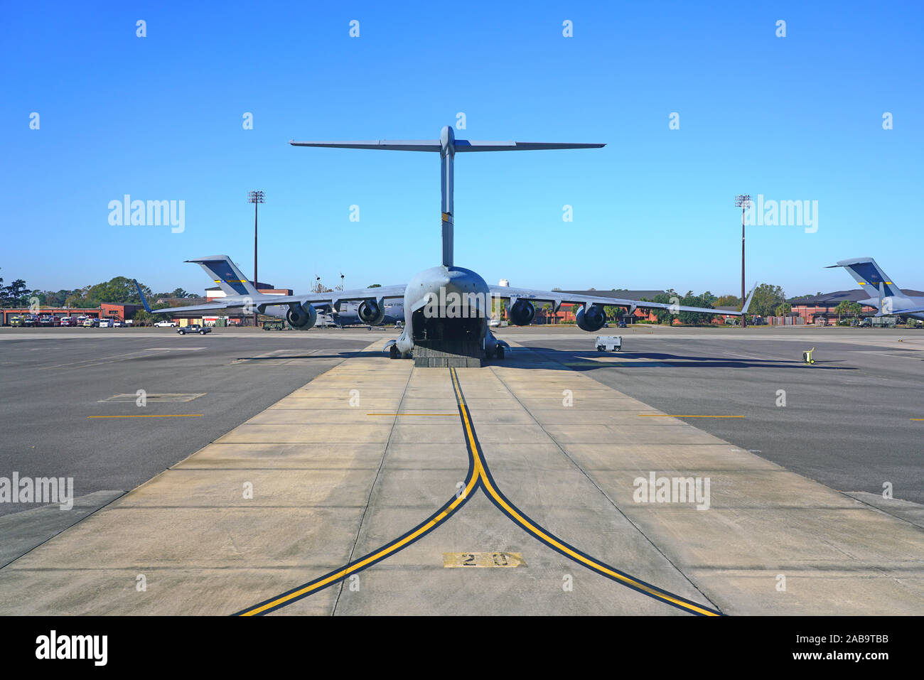 NORTH CHARLESTON, SC -21 NOV 2019- View of C-17 Globemaster military ...