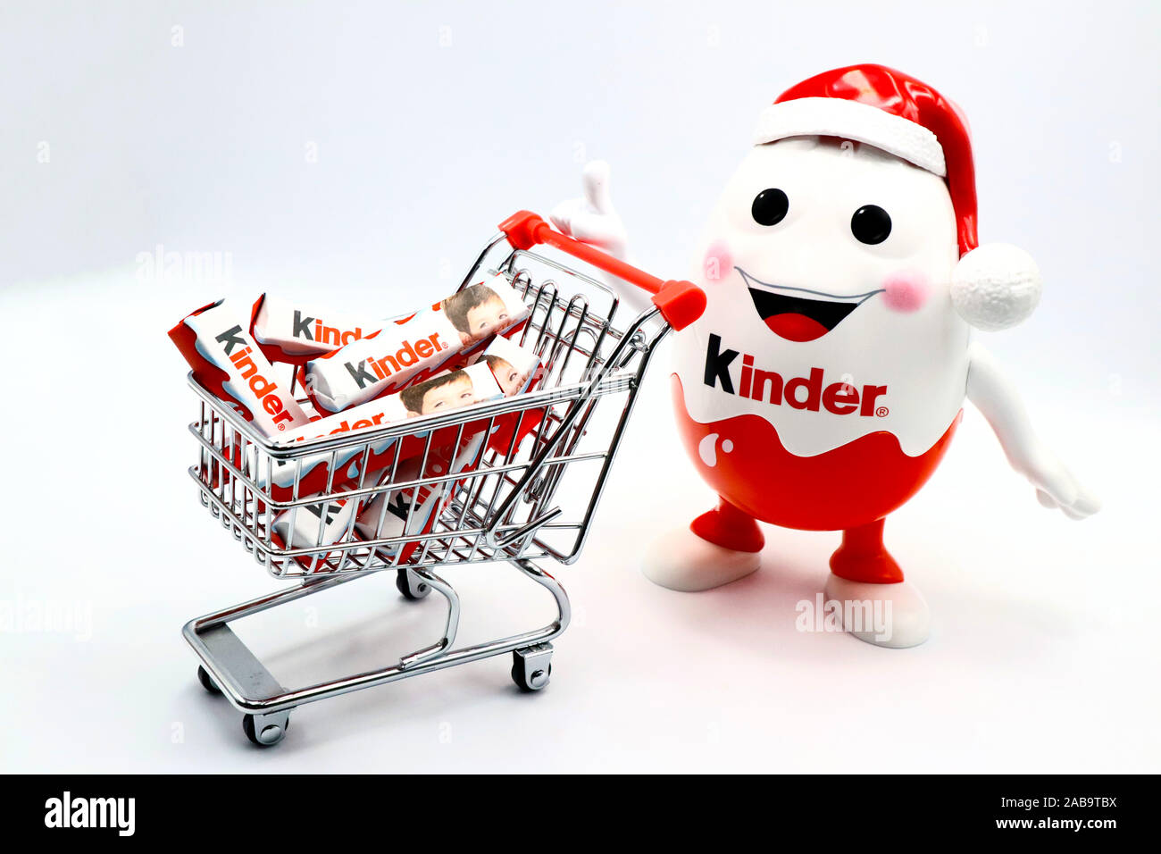 Kinder Chocolate bars. Kinder is a brand of food products made in Italy ...