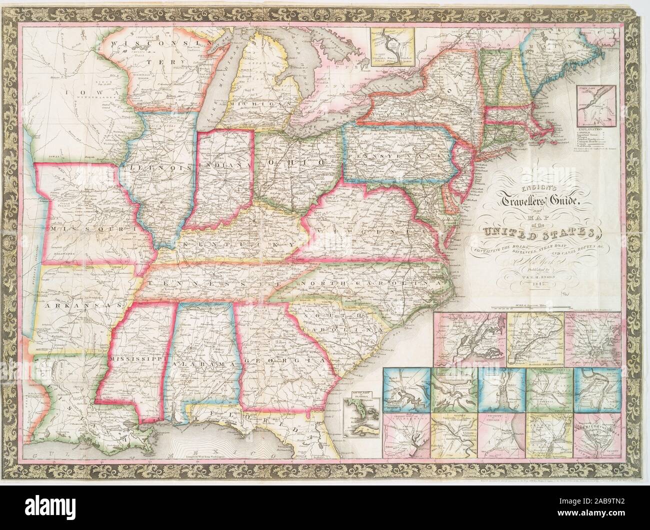 Whole map of usa states hi-res stock photography and images - Alamy
