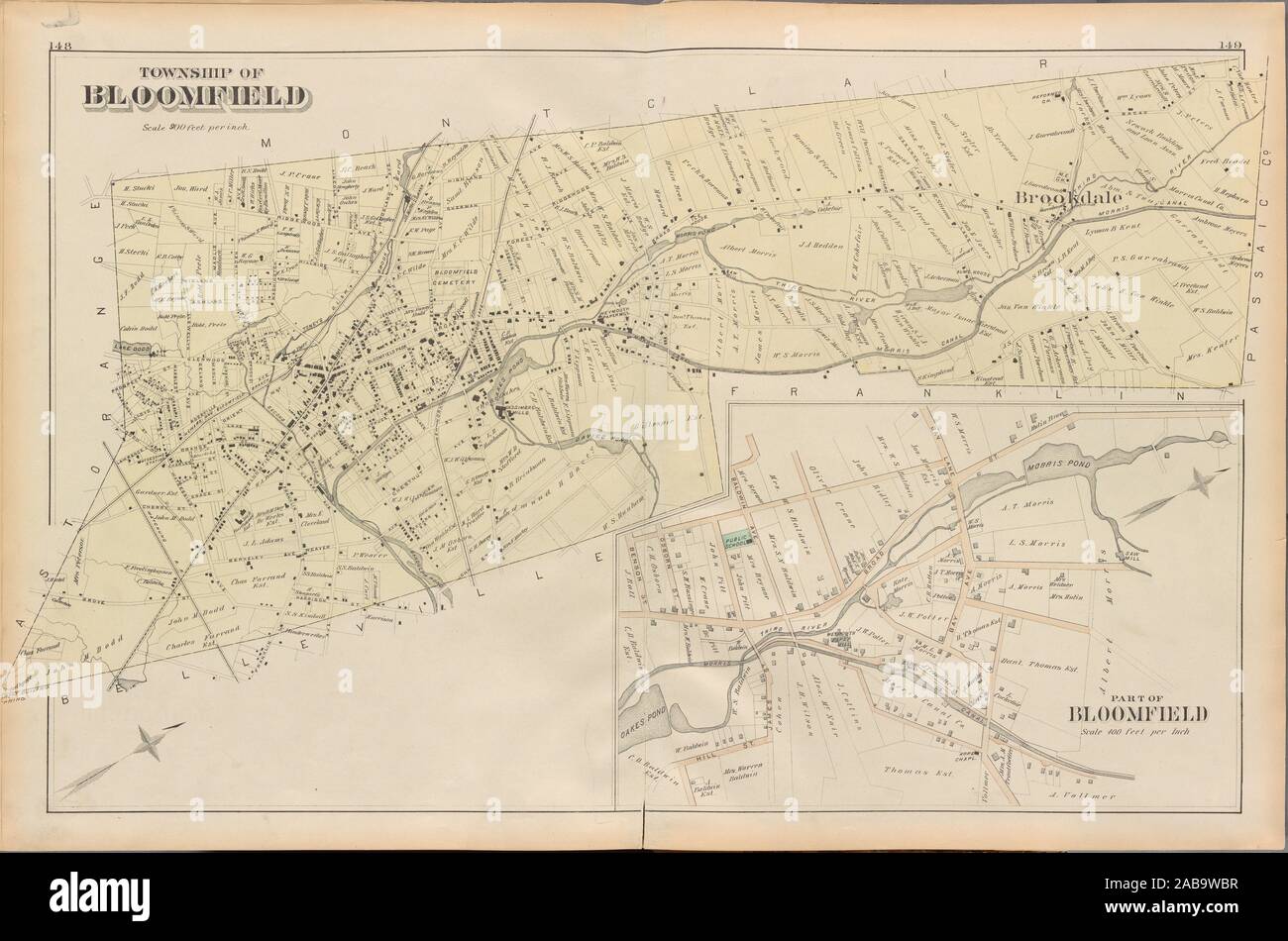 Map of new bloomfield hi-res stock photography and images - Alamy