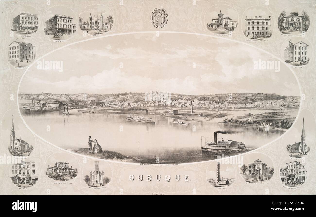 Dubuque Map High Resolution Stock Photography and Images - Alamy