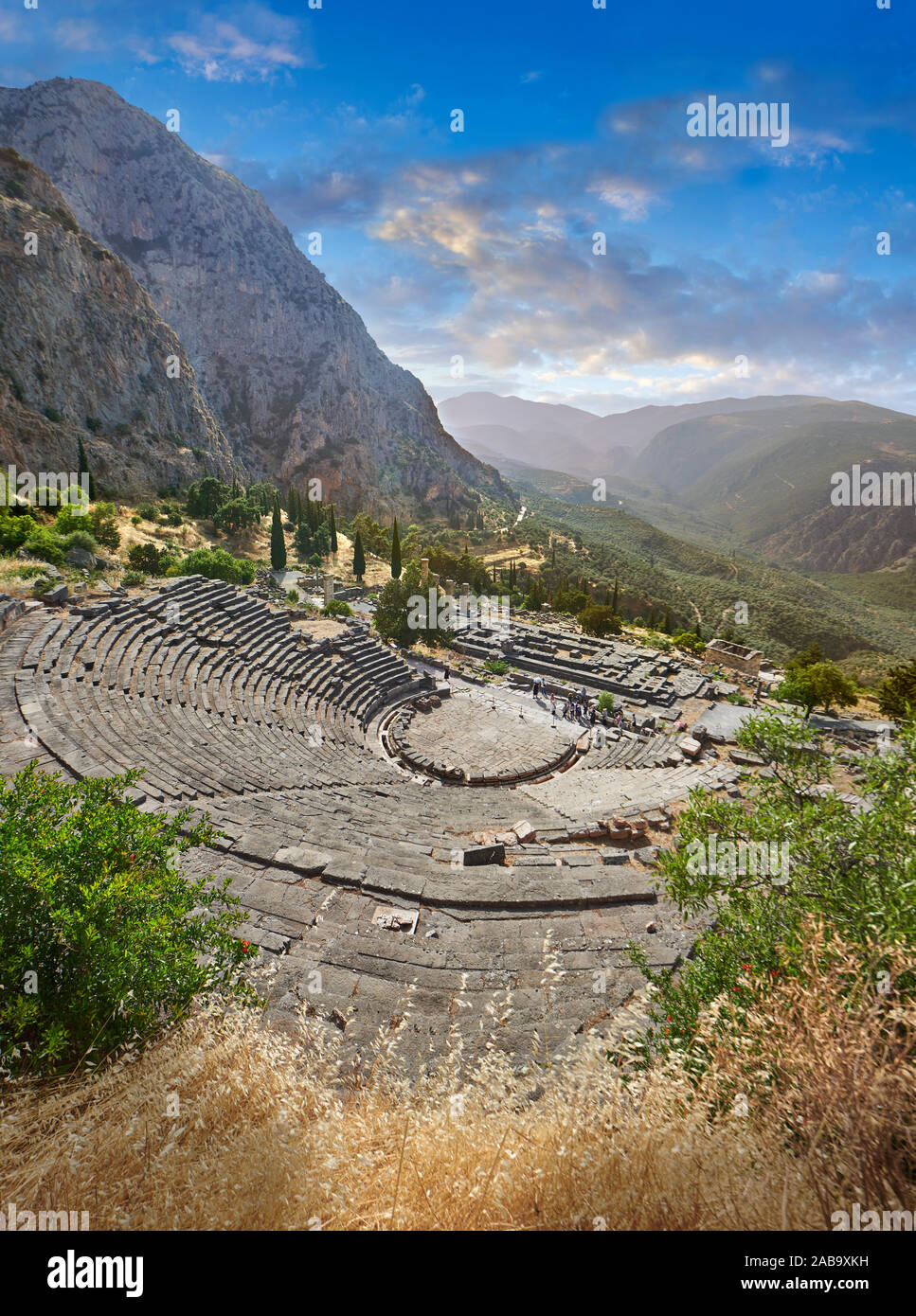 Ancient Greek Theatre of Delphi, Delphi Archaeological site, Delphi ...