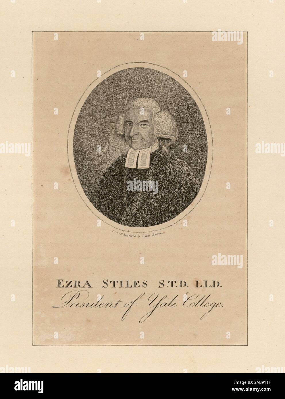 Yale president ezra stiles hi-res stock photography and images - Alamy