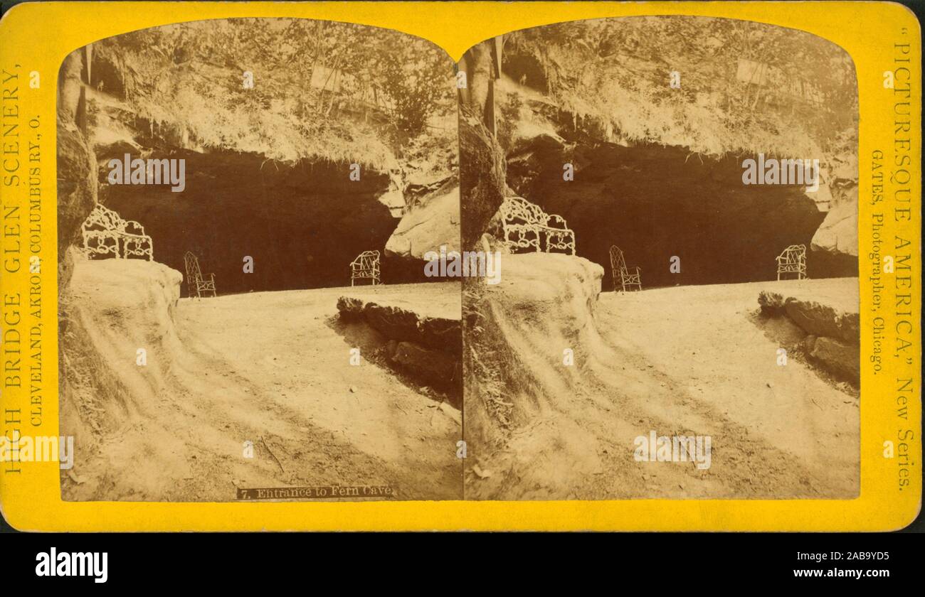 Entrance to fern cave. Additional title: High bridge glens and caves ...