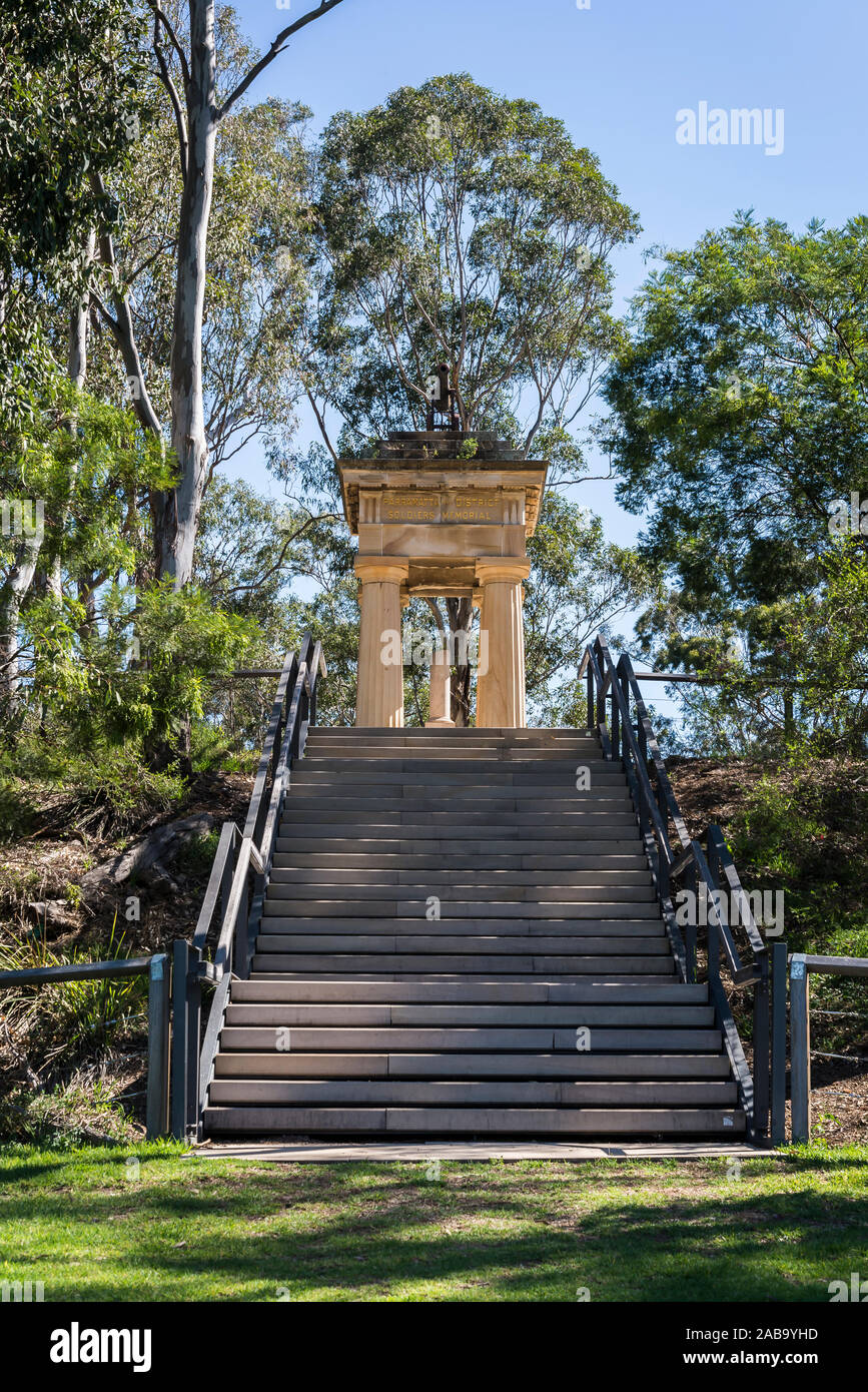The Boer War Memorial in the Parramatta Park, in the western suburb of ...