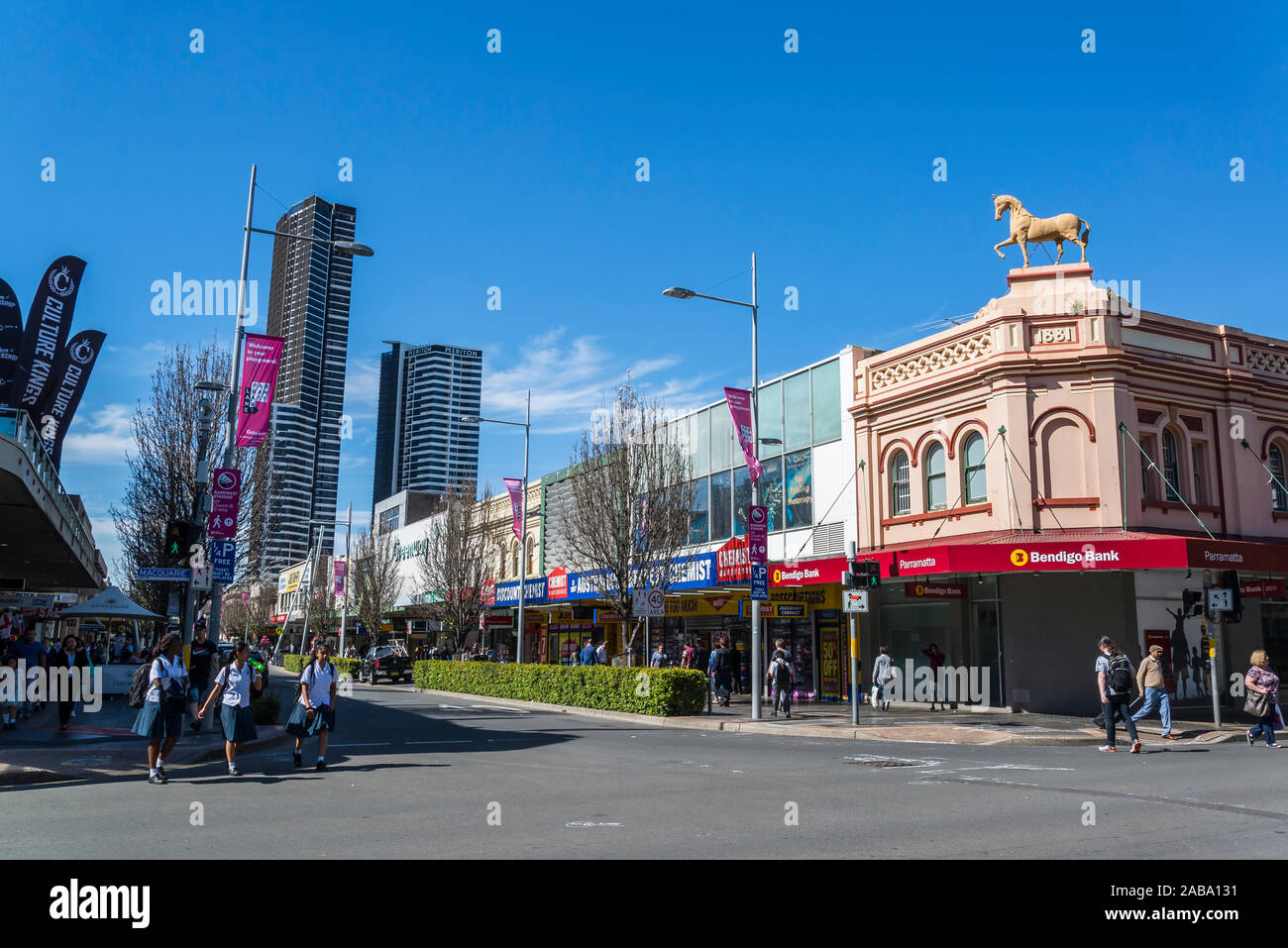 Church Street, commercial and entertainment hub in the western suburb ...
