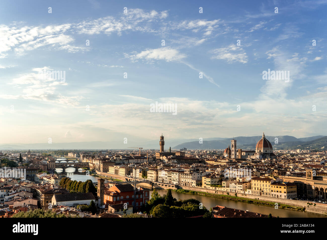 Afternoon mood over Florence Stock Photo - Alamy