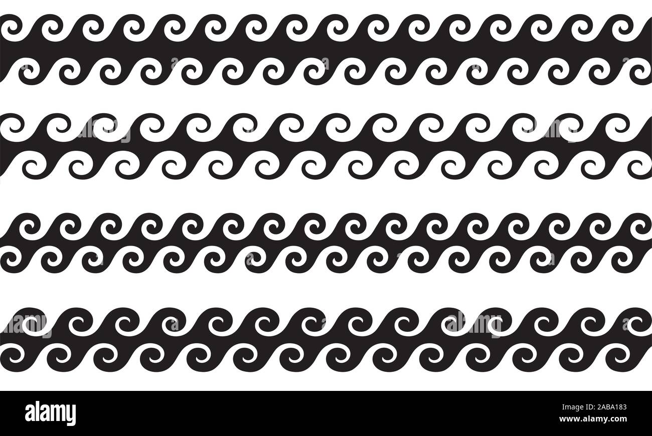 Wave wavy divider Stock Vector Images - Alamy