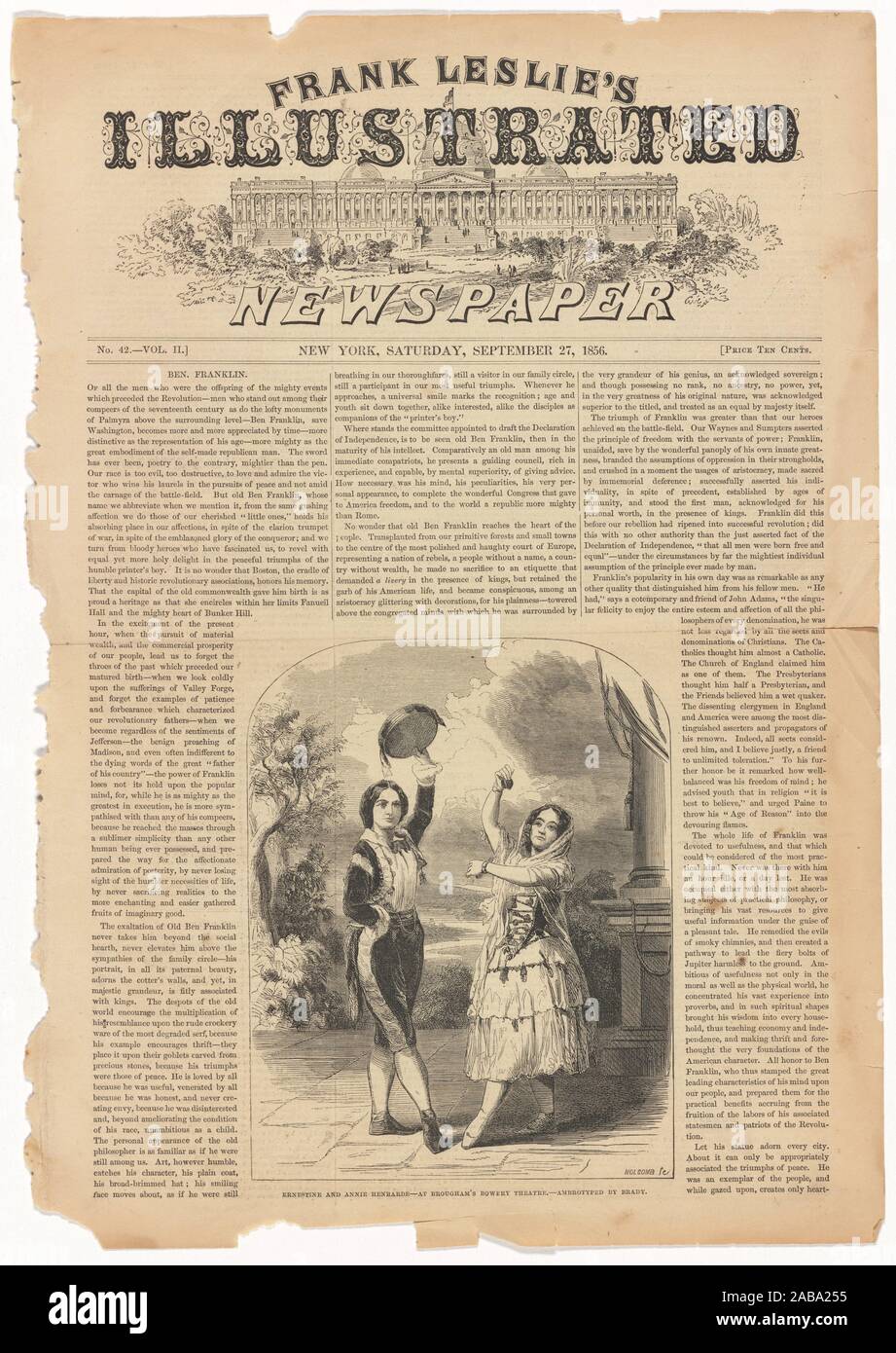 1800s newspaper usa hi-res stock photography and images - Alamy