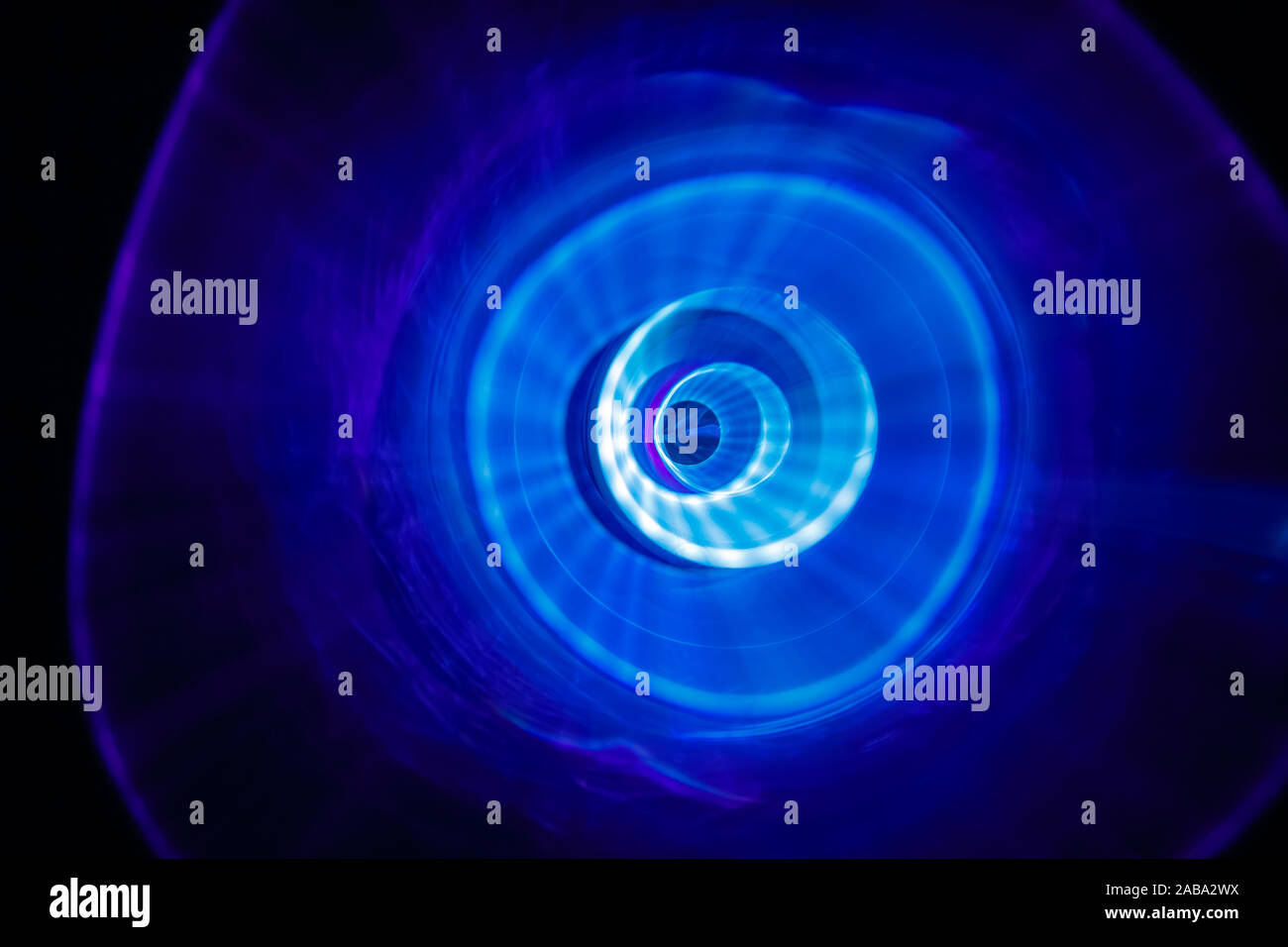 Sound waves in the dark in full color Stock Photo - Alamy
