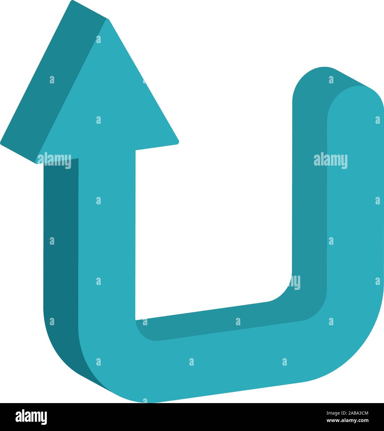 arrow up 3d style icon vector illustration design Stock Vector Image ...