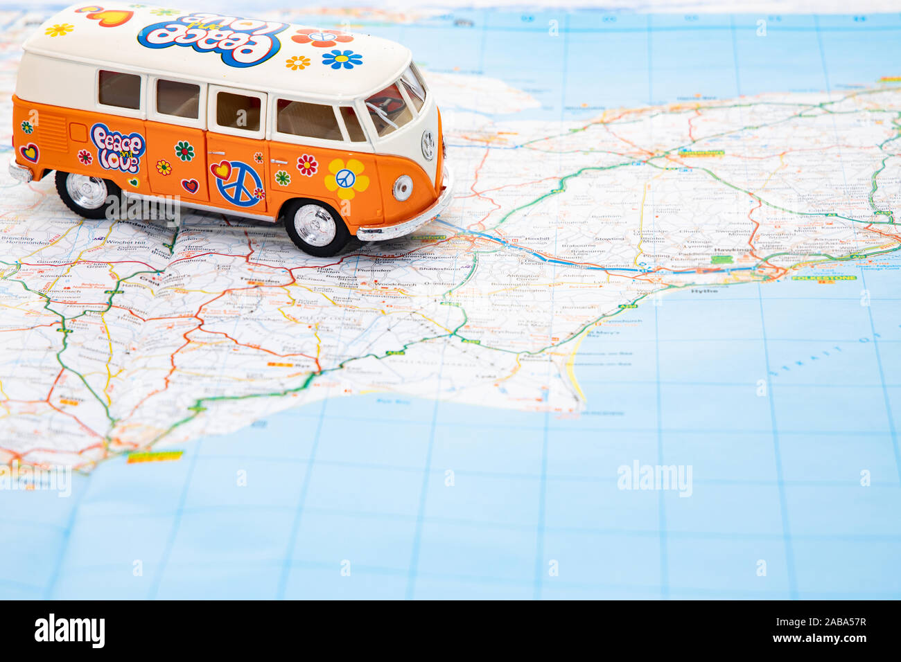 Map of camper hi-res stock photography and images - Alamy