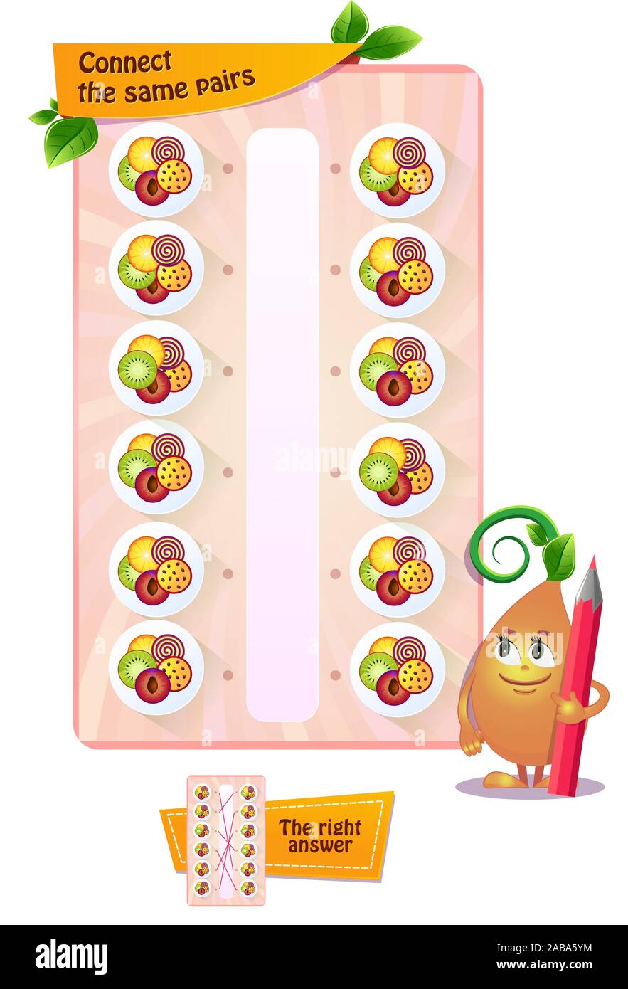 educational game for kids. development of logic, iq. Task game connect ...