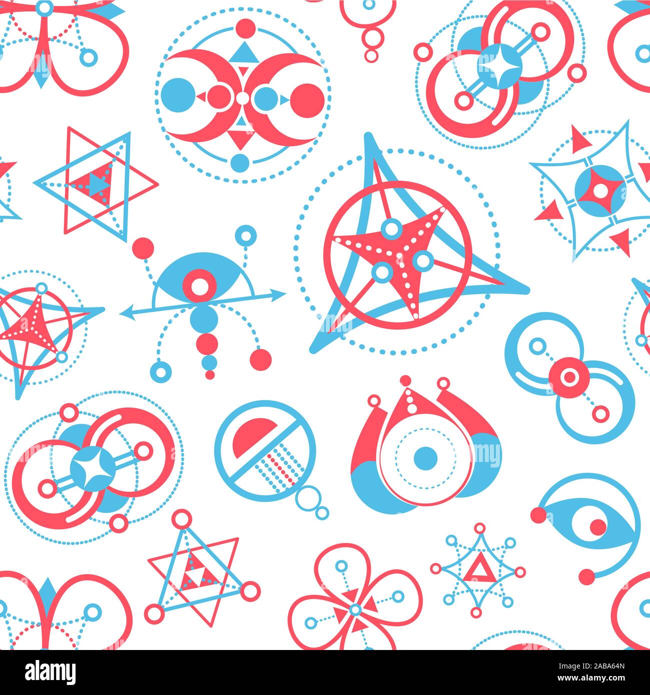 background with abstract figures seamless pattern Stock Vector Image ...