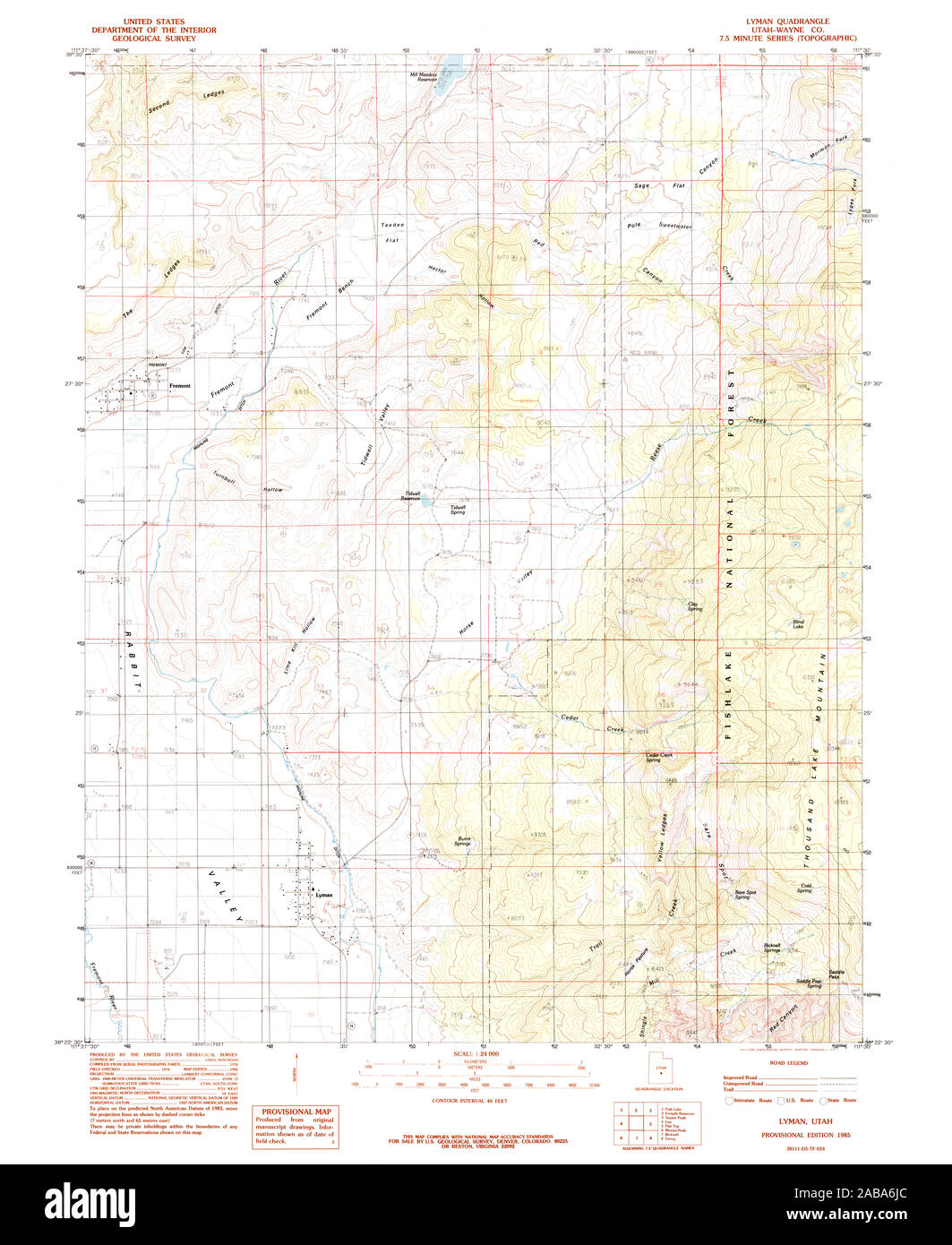 Map of lyman Cut Out Stock Images & Pictures - Alamy