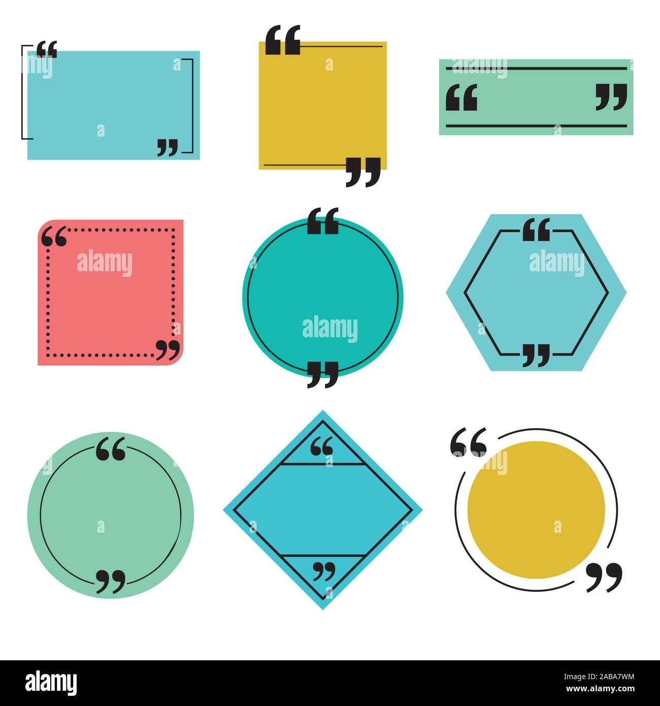 Quote balloons Stock Vector Images - Alamy