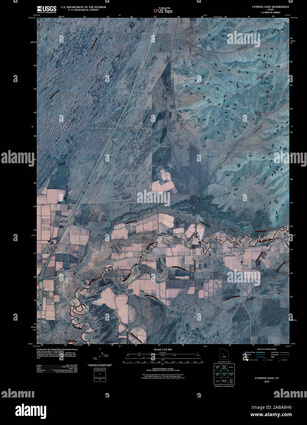 Map of lynndyl hi-res stock photography and images - Alamy