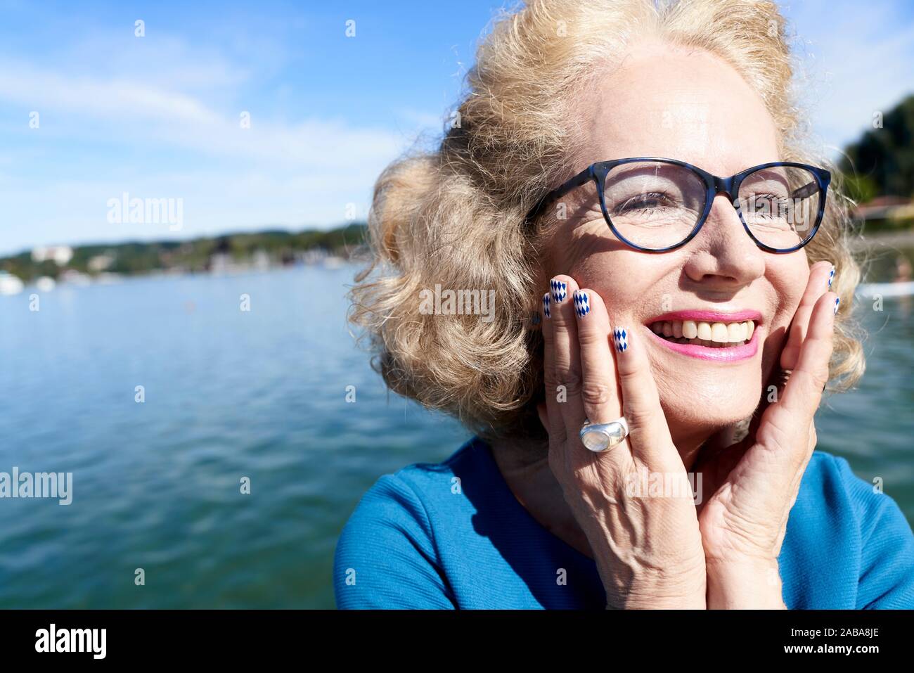 67 year old woman portrait hi-res stock photography and images - Alamy