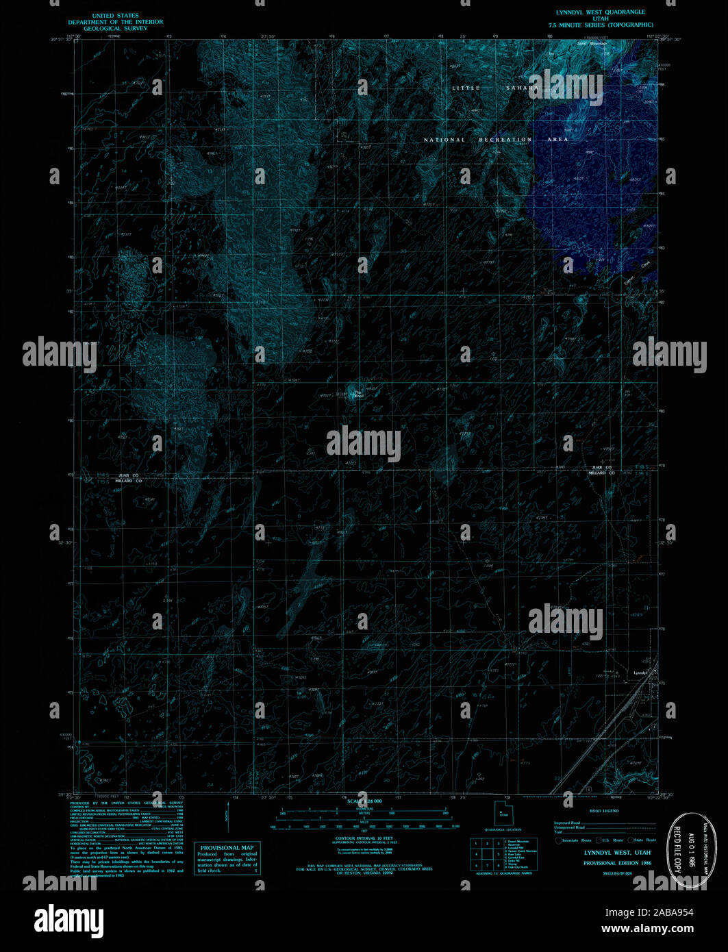 Lynndyl map hi-res stock photography and images - Alamy